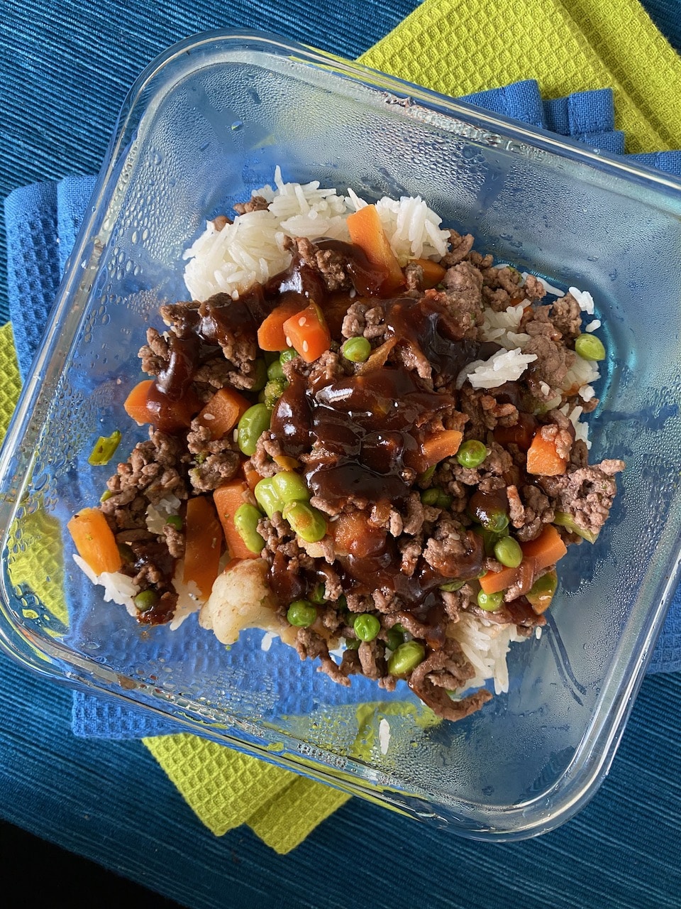 Weeknight meal: Ground Beef Edamame Noodle Bowl | Energize Nutrition